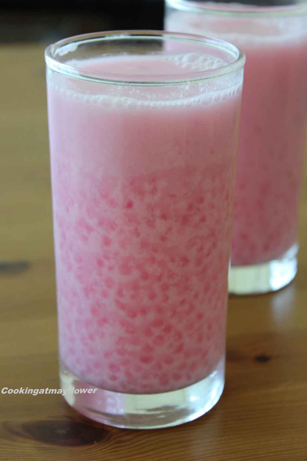 Sago Coconut Milk Drink / Sabudana Drink - Cooking at Mayflower